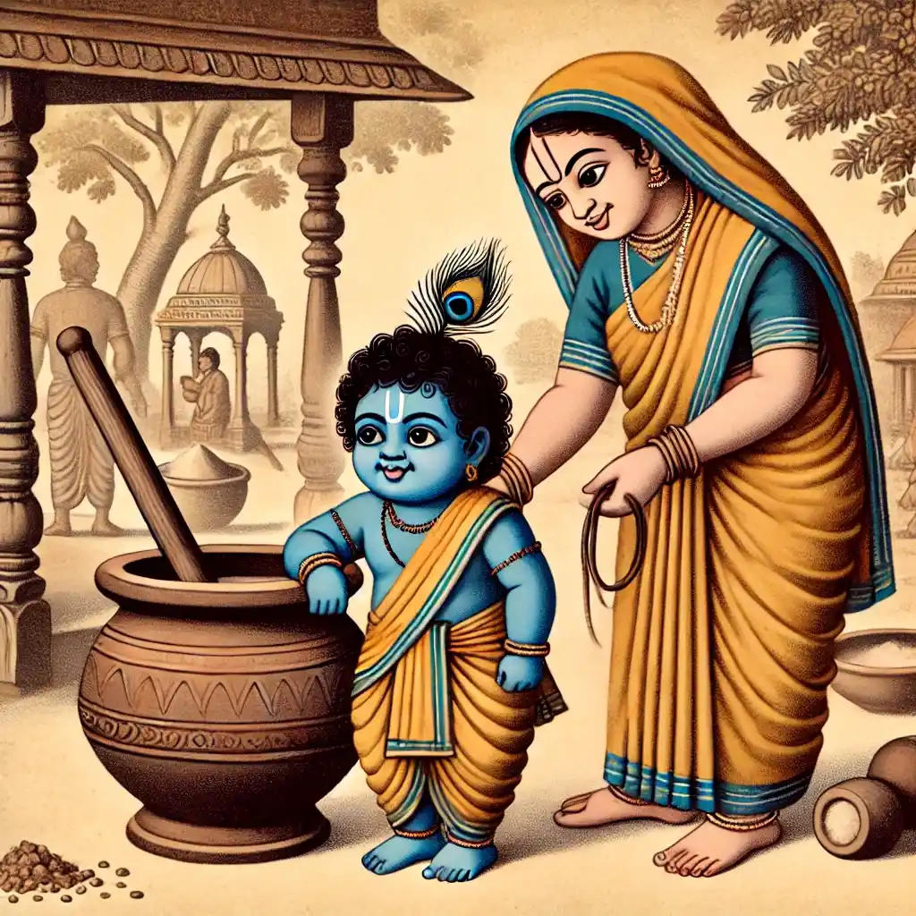 Shree Krishna Leela from Bhagavat Katha | Damodar Leela How a Simple ...