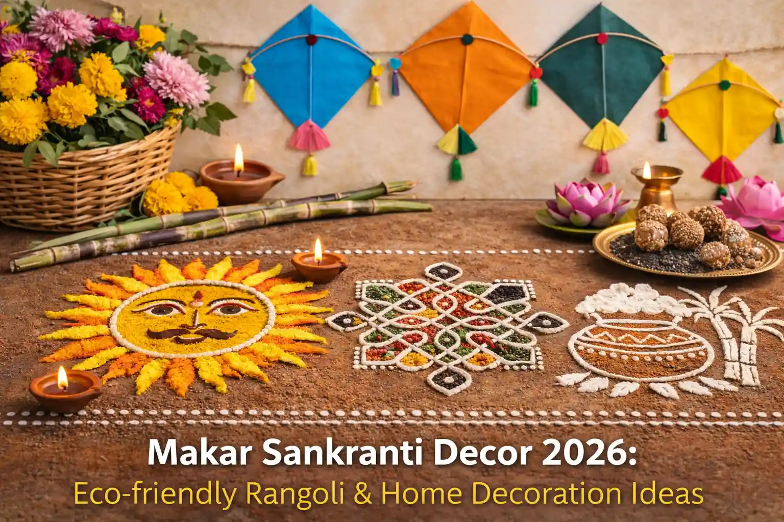 Makar Sankranti 2026: Eco-Friendly Decor & Rangoli Ideas