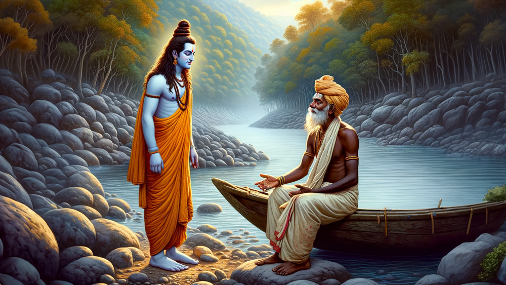 Kevat Ram Boat Ride - Ramayana Story - A True Devotee Enslaves God